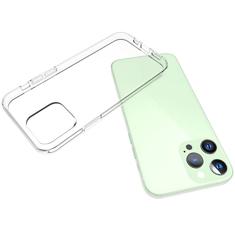 Skridsikkert iPhone 13 Pro TPU Cover - Gennemsigtigt
