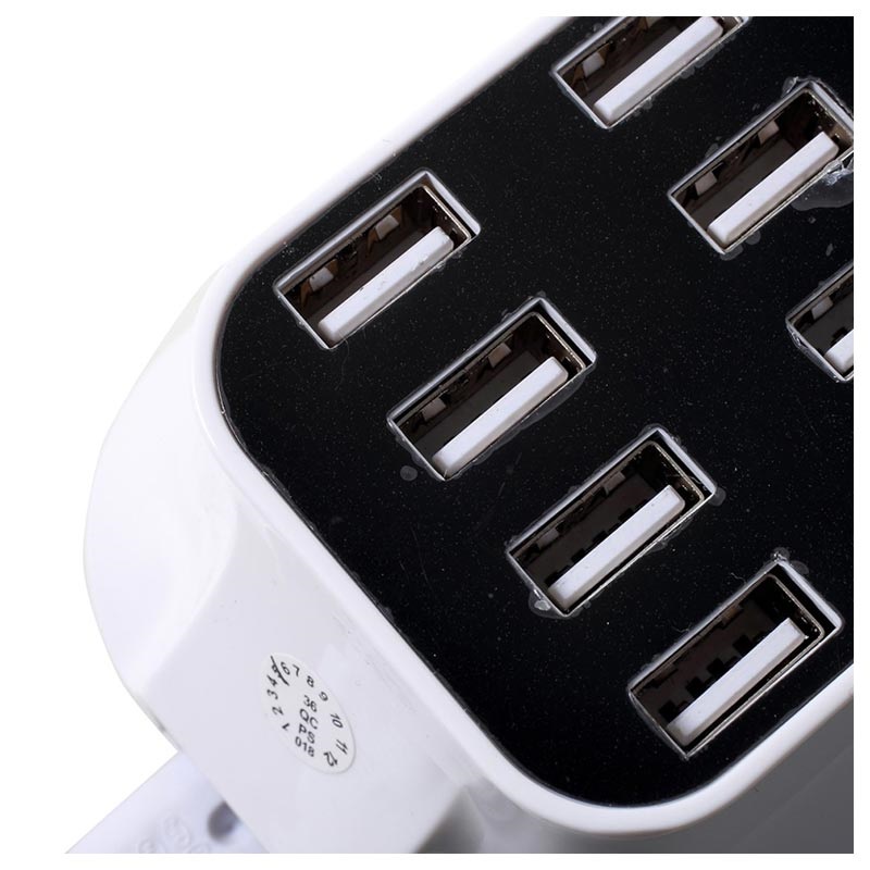 8-Port USB Docking Station med LED-skærm