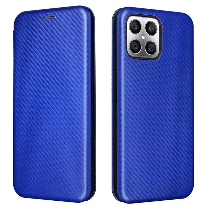 Honor X8 Flip Cover - Karbonfiber