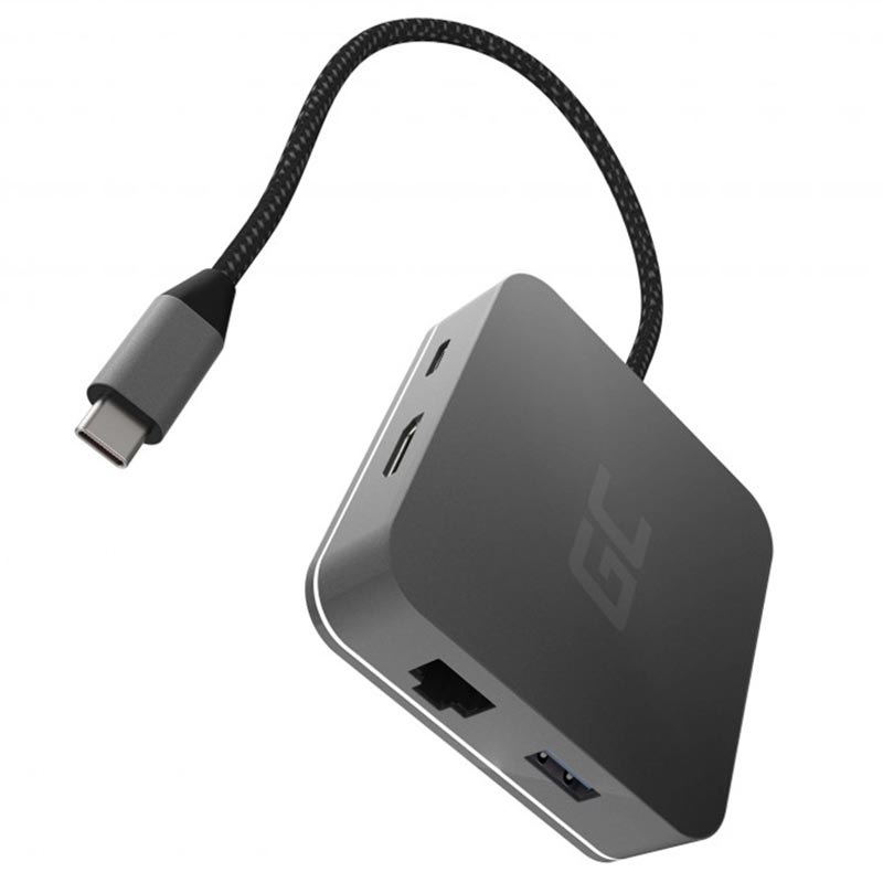 Green Cell 6-i-1 HUB adapter - Adapter til QC 4.0 og andre