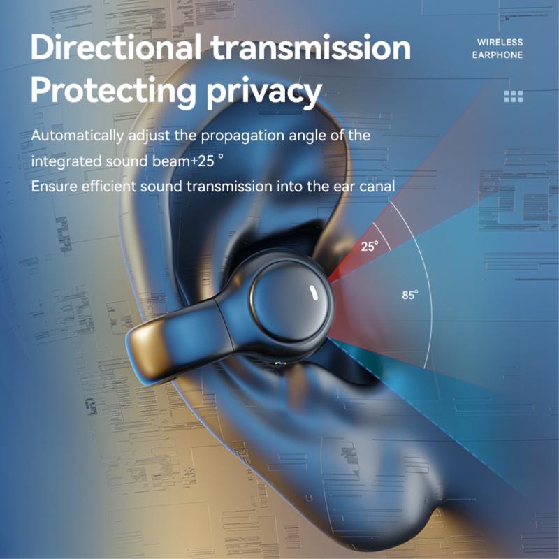 M47 Earclip Bone Conduction Trådløs hovedtelefon med mikrofon Bluetooth ...