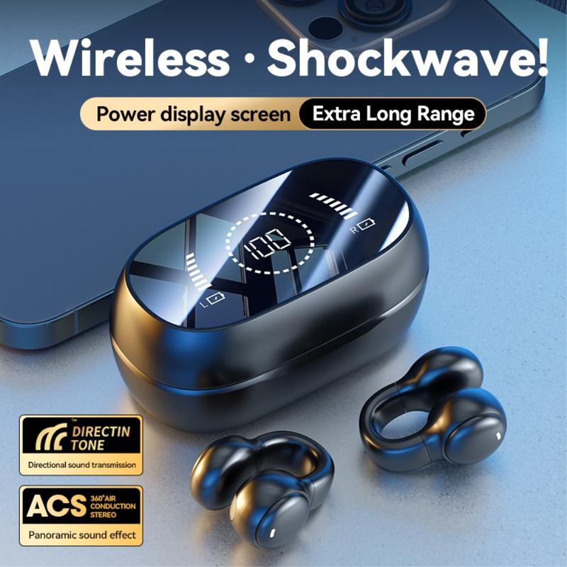 M47 Earclip Bone Conduction Trådløs hovedtelefon med mikrofon Bluetooth ...