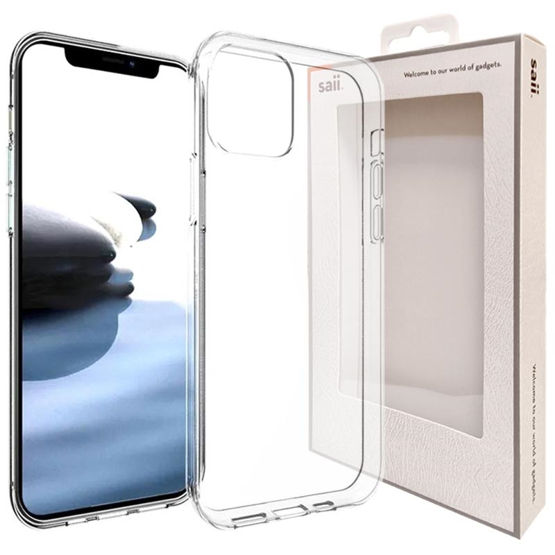 iPhone 12/12 Pro Saii Anti-Slip TPU-cover - Transparent
