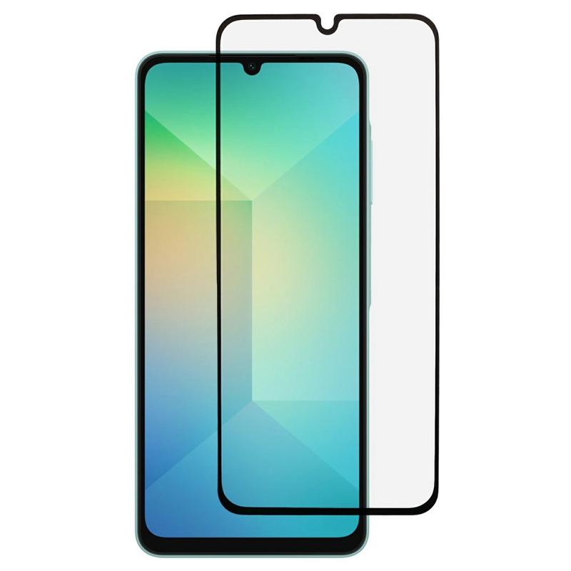 Samsung Galaxy A07 4G/A06 Skærmbeskyttelse Hærdet Glas - Full Fit - 9H - Sort kant