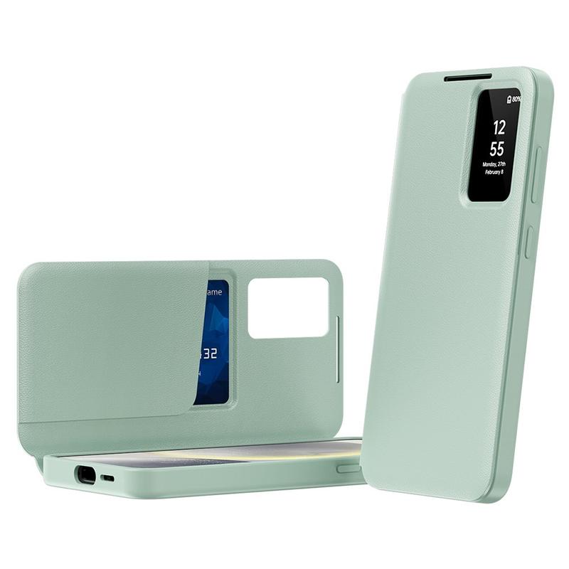 Samsung Galaxy S25 Ultra Smart Clear View Flip etui med kortplads ...