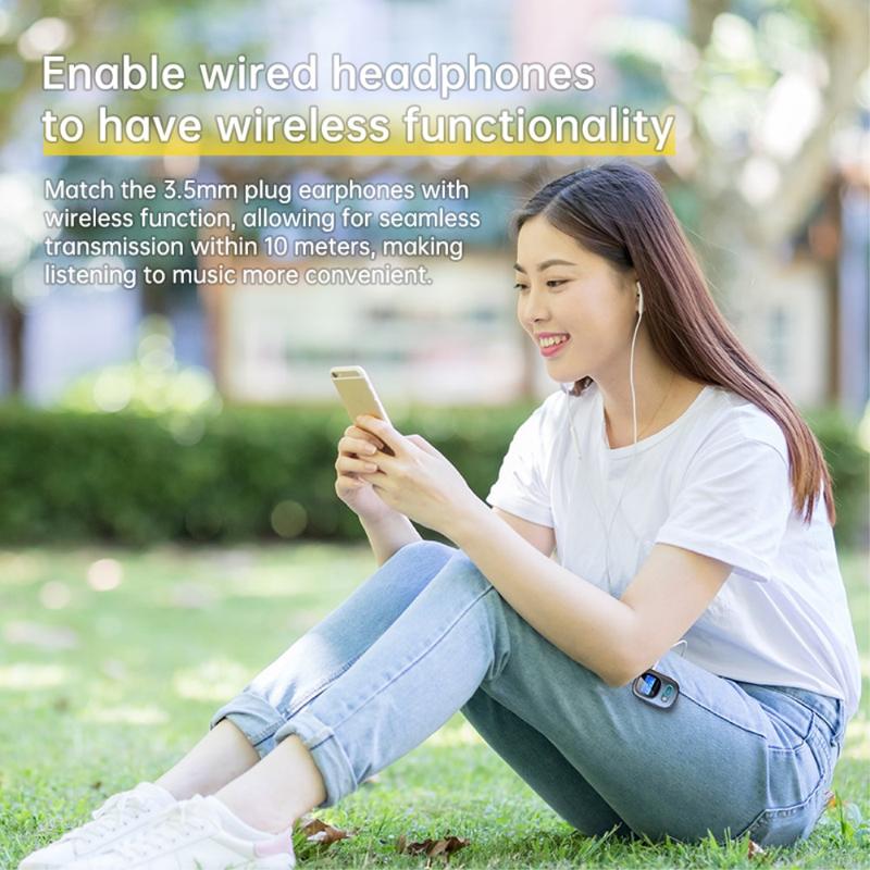 T68 LED Digital Display Bluetooth 5.3 sender/modtager 2-i-1 lydadapter Multifunktionel trådløs ...