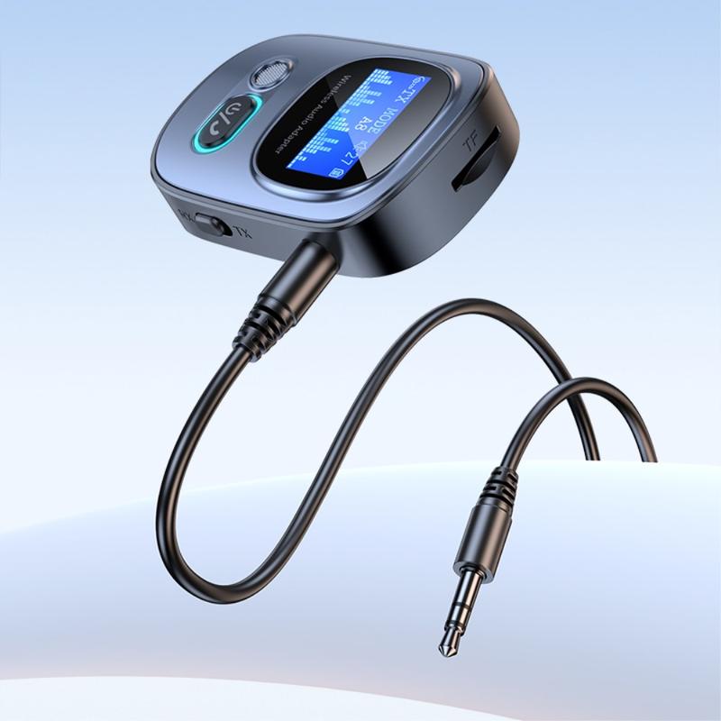 T68 LED Digital Display Bluetooth 5.3 sender/modtager 2-i-1 lydadapter Multifunktionel trådløs ...