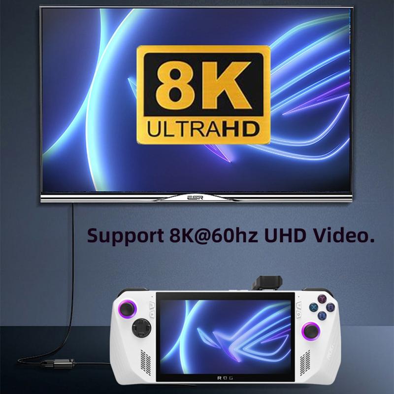 UC-068-OU USB-C han til hun strøm data videoadapter modsat U-formet bagvinklet konverter (13,5 ...