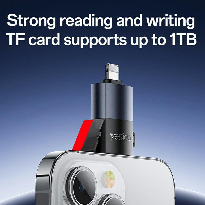 Yesido GS38 Lightning til TF-kortlæser til iPhone og iPad