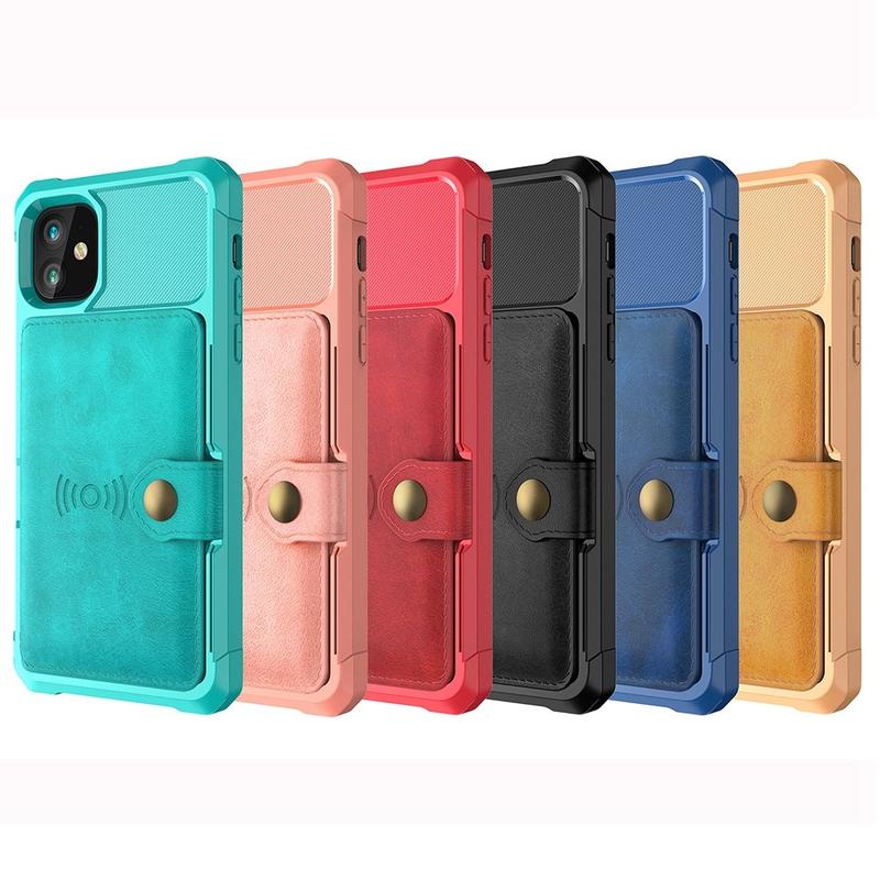iPhone 12/12 Pro TPU Cover med Kortholder - Sort
